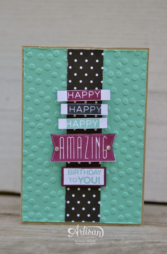 Convention Display Samples ~ Amazing Birthday - Alanna Wharf, Sleepless ...